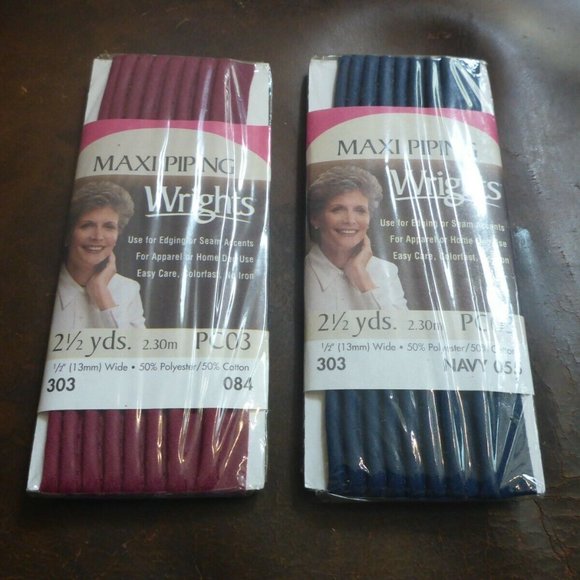 Wrights | Office | 2 Packs Vintage Wrights Maxi Piping Colors 55 Navy ...